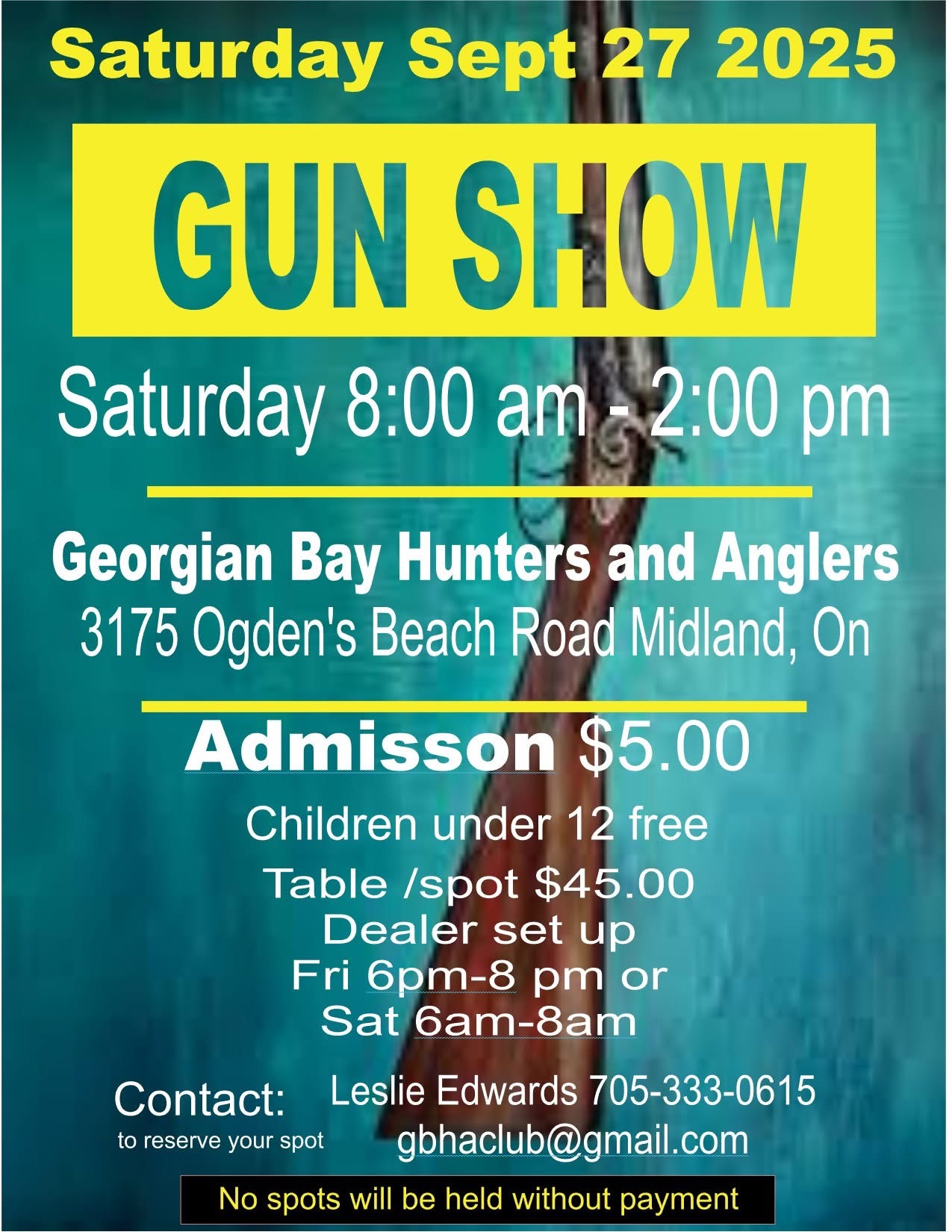 Midland Gun Show - Canadian Coalition for Firearm Rights