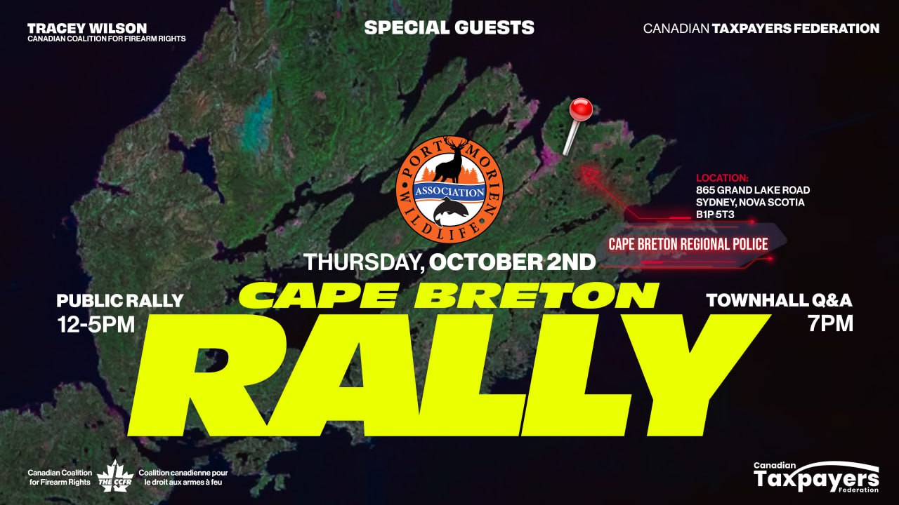CAPE BRETON RALLY AT CBRPS - Canadian Coalition for Firearm Rights