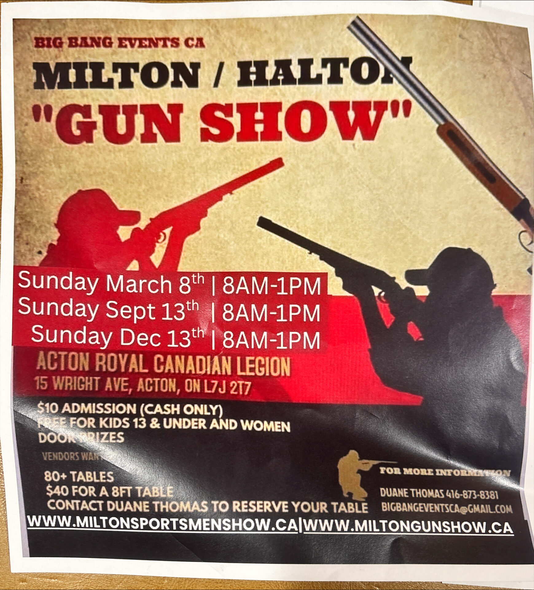 Milton Gun Show March 2026 - Canadian Coalition for Firearm Rights